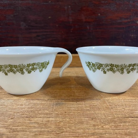 Corningware | Dining | Corelle By Corning Green Crazy Daisy Creamer And ...